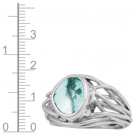 Chrysocolla & Malachite Ring